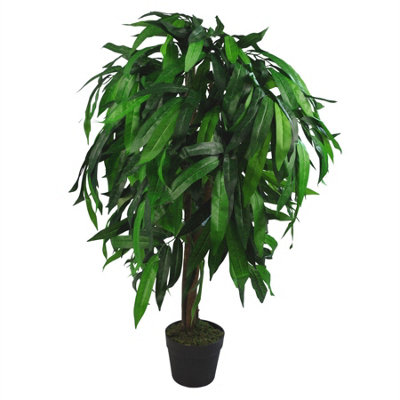 80cm Tall Large Artificial Mango Tree Plant | DIY at B&Q