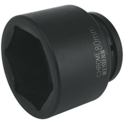 80mm Forged Impact Socket - Durable Chromoly Construction for 1 Inch ...