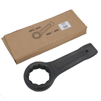 80mm Slogging Box End Striking Ring Wrench Spanner Bi-Hex 12 Sided Metric