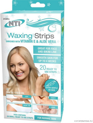 80Pc New Waxing Strips Beauty Girls Quick & Easy Use Vitamin E & Aloe ...