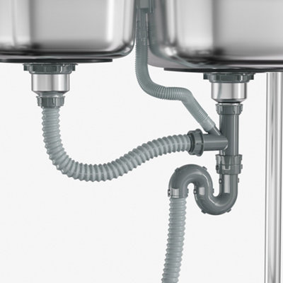 85cmH Commercial 201 Stainless Steel 2 Compartment Kitchen Sink