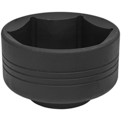 85mm Commercial 6 Point Impact Socket Bit - 1" Square Drive - Drop ...