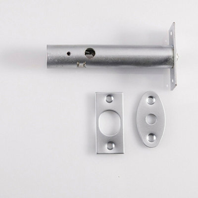 Buy 85mm Security Door Rack Bolt 57mm Fixing Centres Satin Chrome Door ...