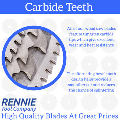 85mm x 24T TCT Circular Wood Saw Blades Fits Bosch, Festool, Makita ...
