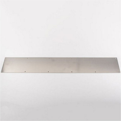 890mm x 150mm Plain Door Kickplate - Satin Stainless Steel Kick Plate ...