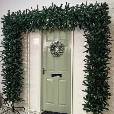8ft (2.4m) Indoor Outdoor Artificial Christmas Tree Arch in Green