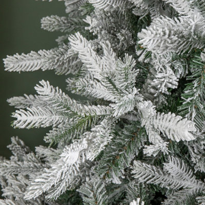 8ft (2.4m) Snowy Grandis Fir Artificial Christmas Tree with 2935 Tips ...