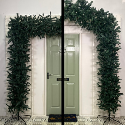 8ft (2.4m) Tall Indoor Outdoor Christmas Tree Arched and Flat Option ...