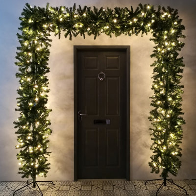8ft (2.4m) Tall Prelit Premier Indoor or Outdoor Christmas Tree Arch in ...