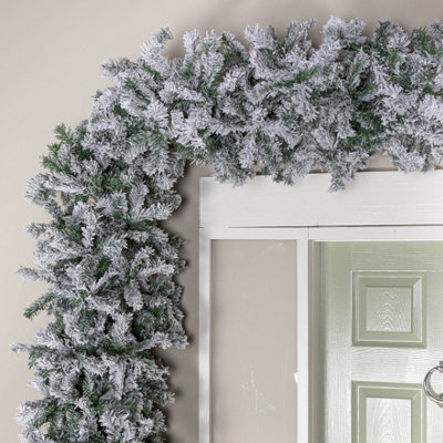 8ft (2.55m) Double Door Artificial Snow Flocked Christmas Tree Arch in ...