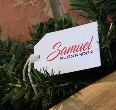 8ft (240cm) Samuel Alexander Luxury Green Christmas Tree 980 Tips 145cm Wide