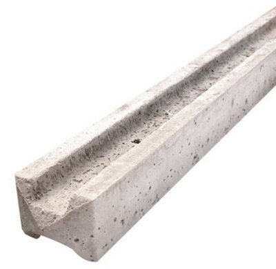 8ft Slotted Concrete Intermediate Fence Post (x6 Posts)