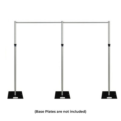 8ft x 14ft Pipe and Drape Photography Backdrop Stand Upright & Crossbar ...