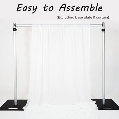 8ft x 14ft Pipe and Drape Photography Backdrop Stand Upright & Crossbar ...