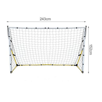 8ft x 5ft Pop Up Football Goals PORTABLE TRAINING Garden Goals with bag