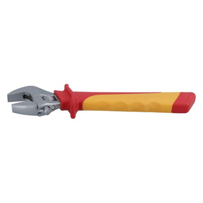 8in VDE Insulated Adjustable Spanner Wrench 0 - 25mm Soft Grip 1000 V AC