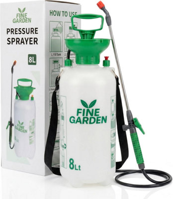 8L Pressure Garden Sprayer Pump Portable Manual Weed Killer Sprayers ...