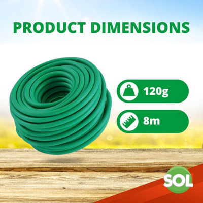 8m Soft Twist Garden Ties for Plants - 3.5mm - Reusable Plant Ties for ...