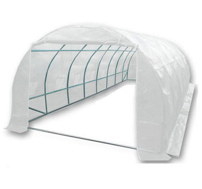 8m x 3m (27' x 10' approx) Pro+ White Poly Tunnel