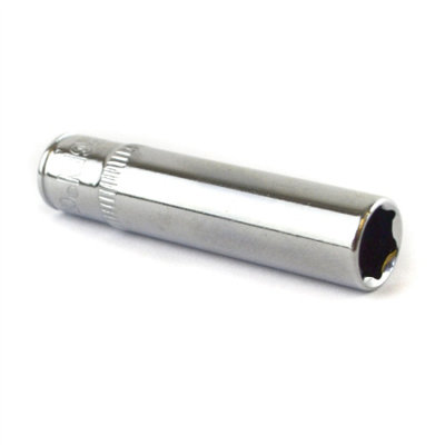 8mm 1/4" Drive Double Deep Metric Socket Single Hex / 6 sided Bergen