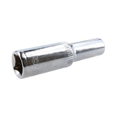 8mm 6 Point 3/8" Drive 64mm Double Deep Metric Socket Chrome Vanadium Steel