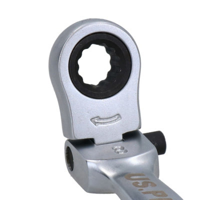 8mm Flexi Flexible Enclosed Ring Ratchet Spanner With Lockable Head 72 ...