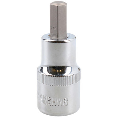 8mm Hex Bit Metric Allen Socket Male 1/2" Drive 55mm Length ...