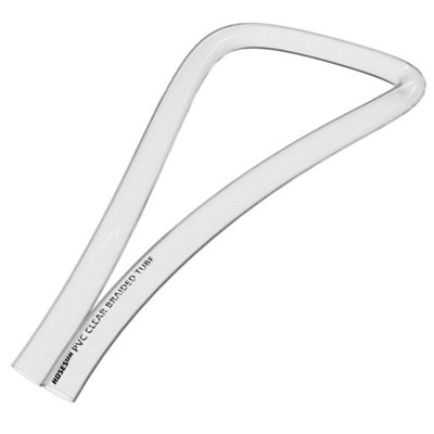 8mm ID PVC Reinforced Braided Clear Hose x 7 Metres for Water, Airline ...
