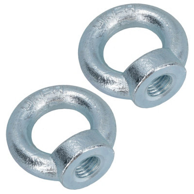 8mm Lifting Eye Nut Fastener Internal Female Thread Zinc Plated 20mm ...