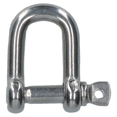 8mm Stainless Steel Dee Shackle Marine Grade 316 DK42 | DIY at B&Q