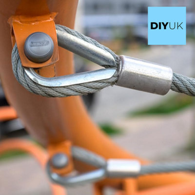 8mm Wire Rope Cable Thimble Wire Eye ( Pack of: 50 ) DIN 6899B ...