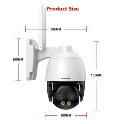 8MP 4G WiFi POE Dual Lens Security Camera 10X Zoom AI Tracking 128GB