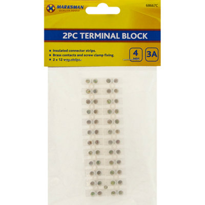 8Pc 12 Way Connector Strip Block Terminal Connection Electrical Screw ...