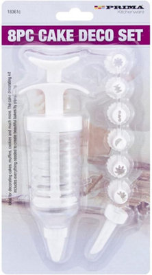 8Pc Cake Decorating Icing Piping Cream Tube Tips Syringe Nozzles Tool ...
