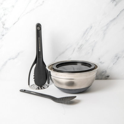 8pc Kitchen Tool Set with Mixing Bowl, Colander, Small Bowl, 2x ...