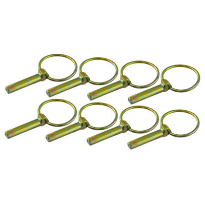 8pc Pin 10mm Linkage Tail Gates Drop Side Trailers Trucks Clip Clamp