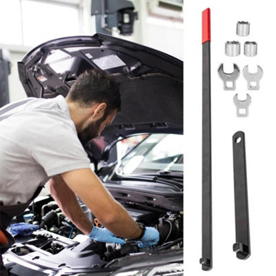 8PCS 1/2" 3/8" Serpentine Belt Tension Setting Adjusting Wrench Tool ...