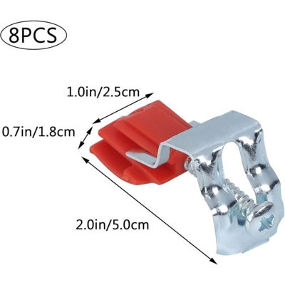 8PCS Adjustable Sink Mounting Clips with Perforated Screws for Recessed ...