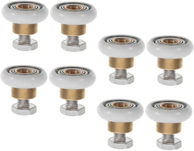 8pcs Shower Door Rollers Sliding Glass Door Wheels Replacement with ...