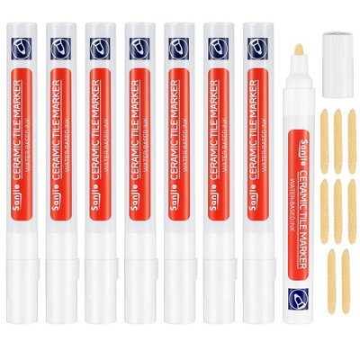 8PCS TILE MARKER WHITE WALL REPAIR PENS