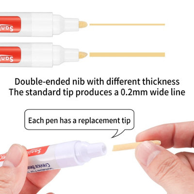 8PCS TILE MARKER WHITE WALL REPAIR PENS