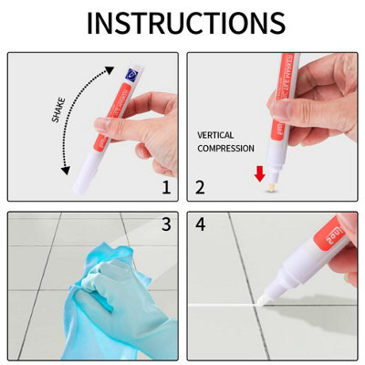 8PCS TILE MARKER WHITE WALL REPAIR PENS