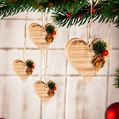 heart christmas tree craft