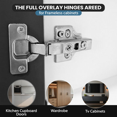 8PK Kitchen Hinges, Soft Close High Quality Hinges Including Screws
