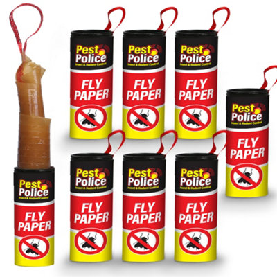 8pk Sticky Fly Papers for Indoors & Outdoor - Safe and Effective Fly ...
