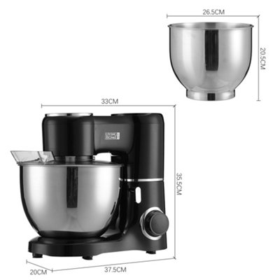 8QT 1500W Stainless Steel Household Kitchen Electric Stand Mixer Food ...