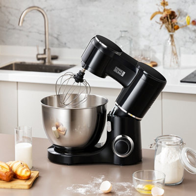 8QT/7.5L Food Grade Mixers Kitchen Electric Stand Mixer with Bowl Black ...