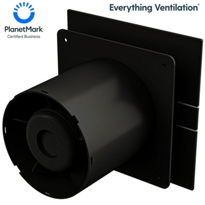 8W Axial Bathroom Extractor Fan with Electronic Timer & Quiet Operation ...