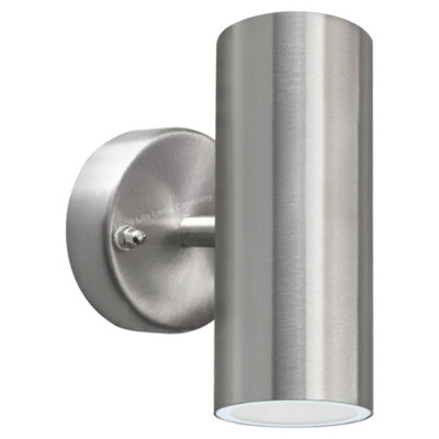 8w Modern Outdoor LED Stainless Steel Double Wall Light Cool White ZLC312