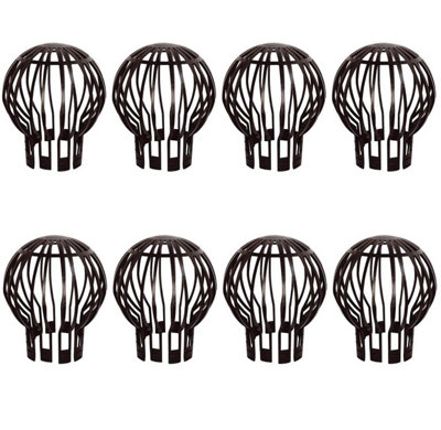 8x Gutter Leaf Guard Filters Universal Plastic Downpipe Covers Prevent ...